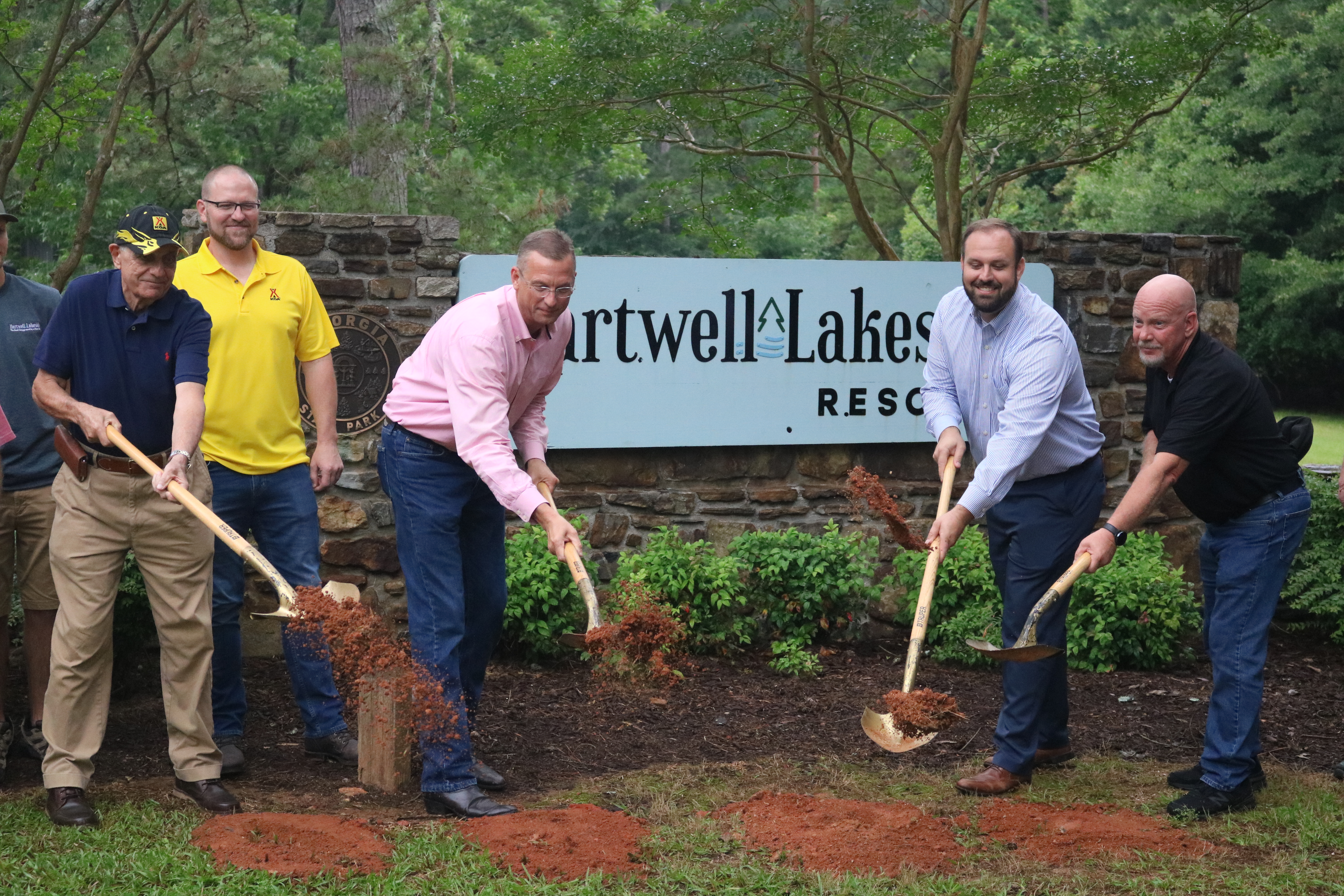 Let the camping begin: Ceremonial groundbreaking launches Hartwell ...